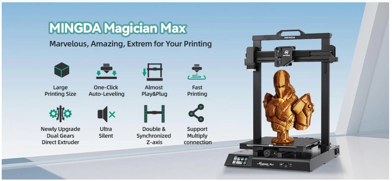 MINGDA Magician Max Direct Drive DIY 3D Printer